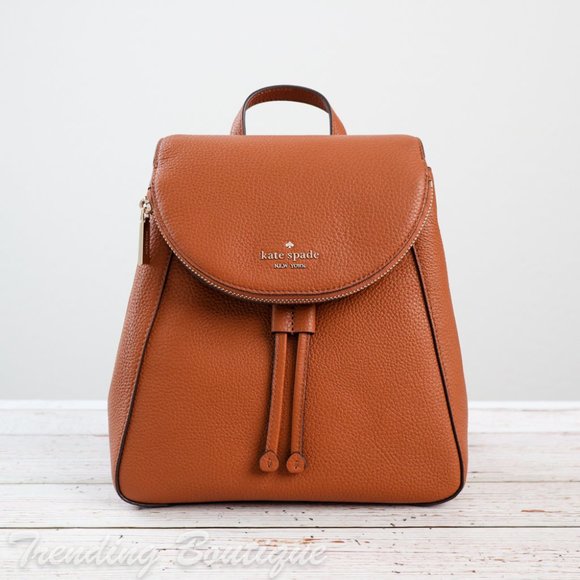kate spade | Bags | Nwt Kate Spade Leila Flap Backpack In Gingerbread ...